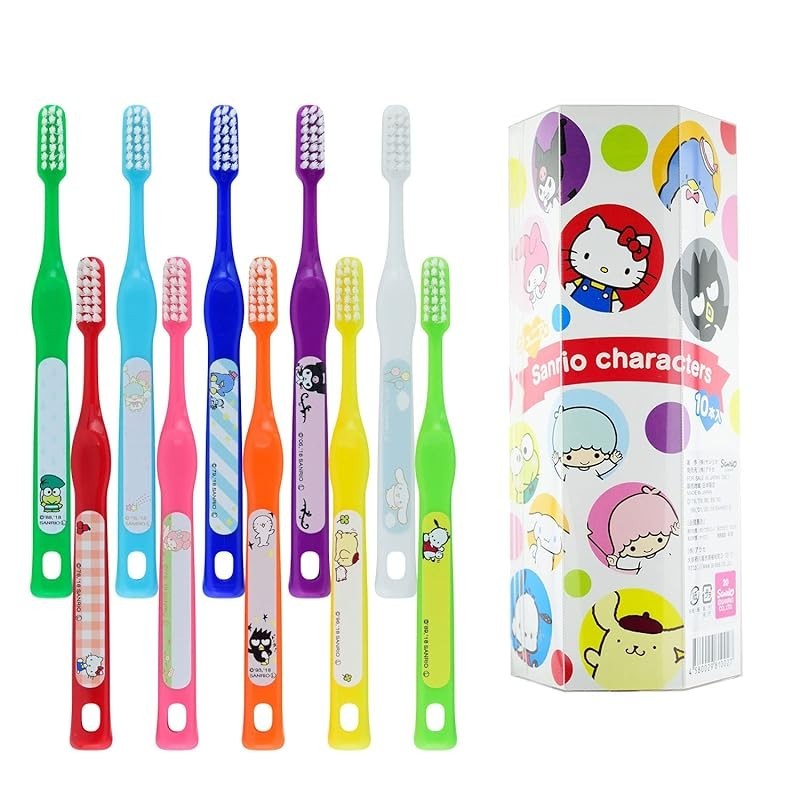 Sanrio Characters Junior Toothbrush Set for dental use, individually ...