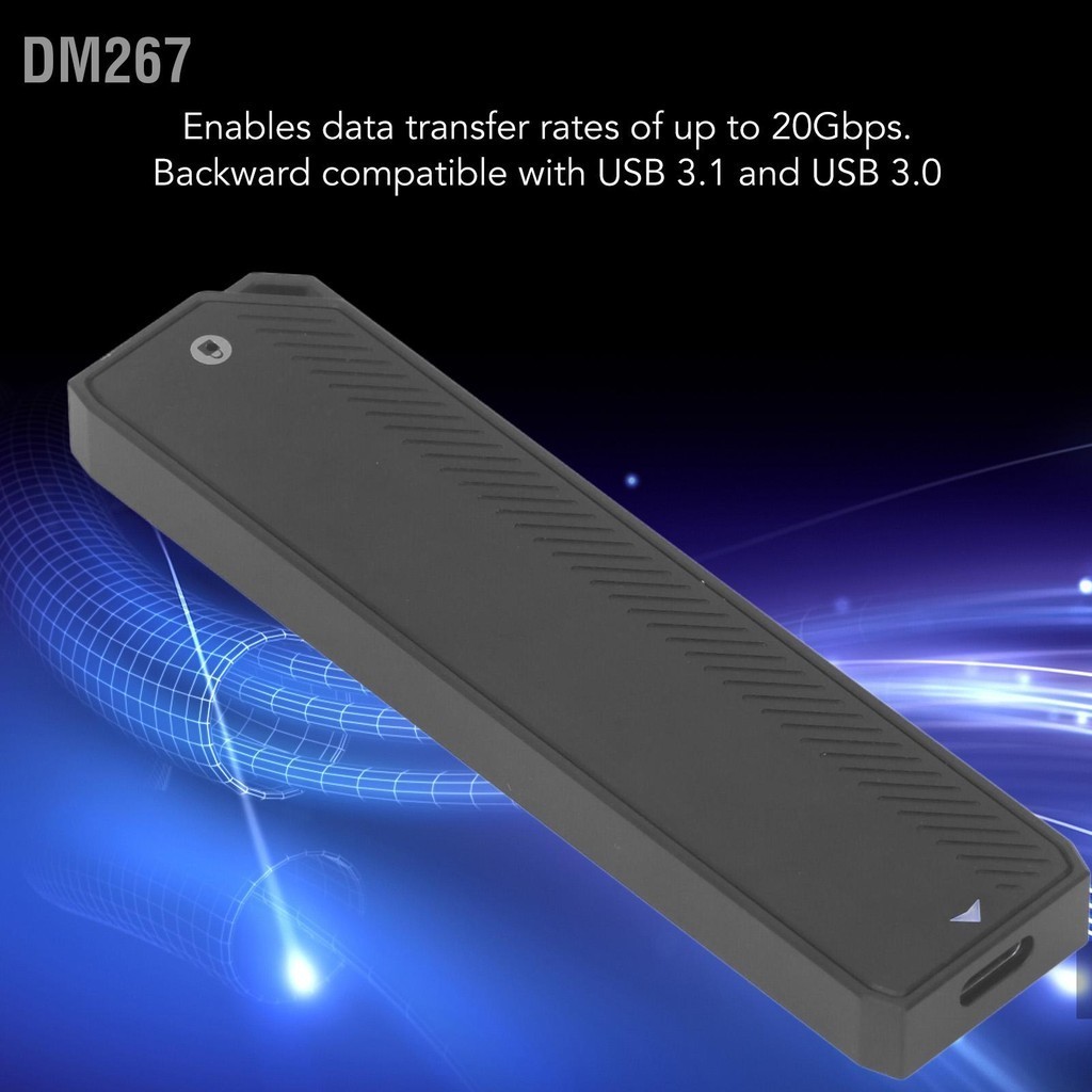 DM267 M.2 ประเภท C NVMe SSD 20Gbps 4TB ขยาย ASM2364 USB ภายนอก ...