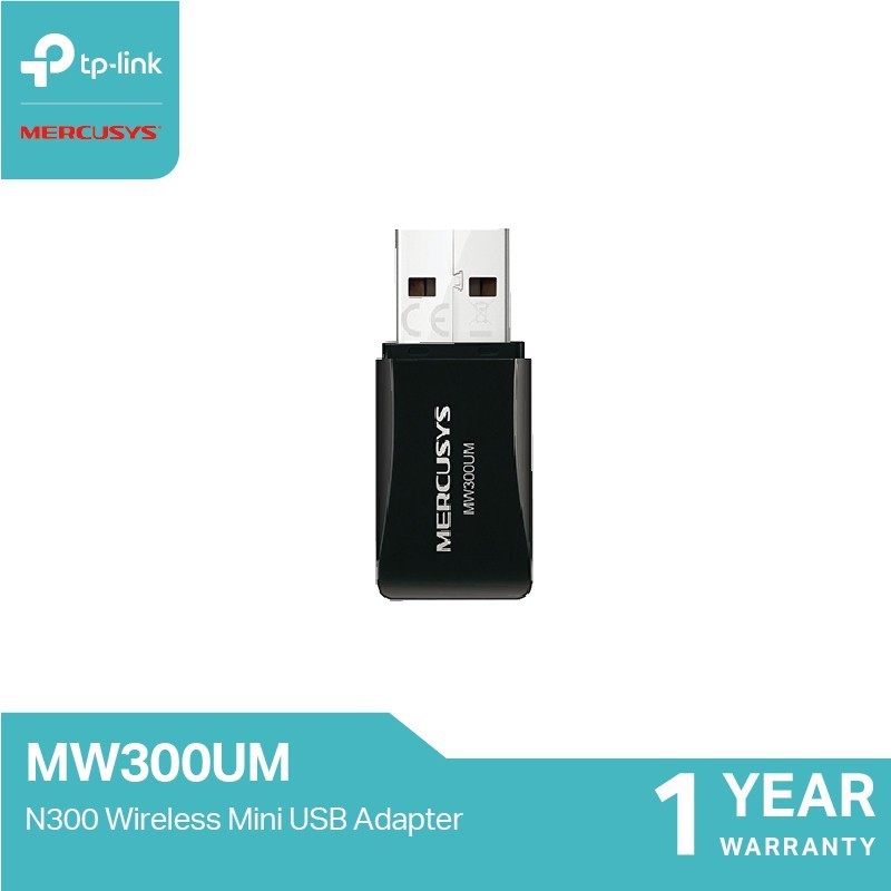 Mercusys MW300UM N300 Wireless Mini USB Adapter | Shopee Thailand