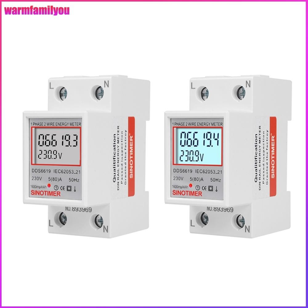 【warmfamilyou】 # เครื่องวัดพลังงานดิจิทัล 220V 230V ประหยัดพลังงาน 50 60H | Shopee Thailand
