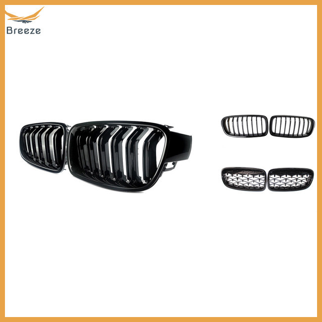 Breeze กระจังหน้าซ้าย ขวา สําหรับ 3 Series F30 F35 Kidney Grille OE 2 ...
