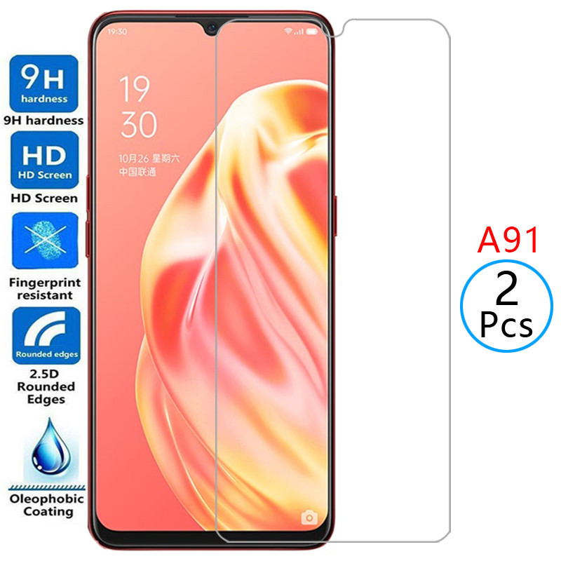 ฟิล์มกระจกนิรภัยกันรอยหน้าจอ สําหรับ oppo a91 oppoa91 a 91 91a 9h 6.4 ...