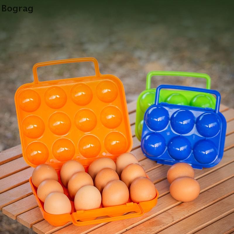 [Bogr] 6/12-grid แบบพกพากล่องไข่คอนเทนเนอร์กันกระแทกไข่ Organizer ...