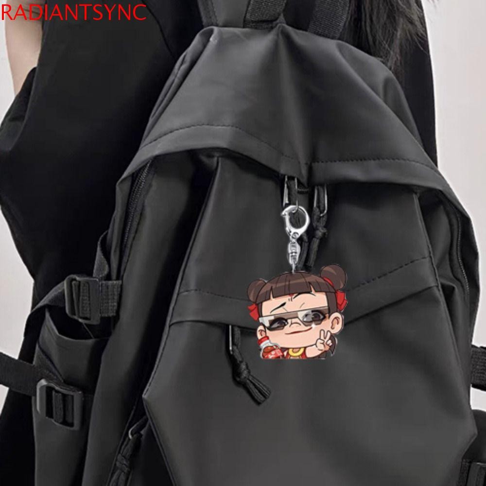 Radiantsync Nezha 2 พวงกุญแจรูป,อะคริลิคภาพยนตร์อะนิเมะ Nezha 2 Key Chain, Key Holder ...
