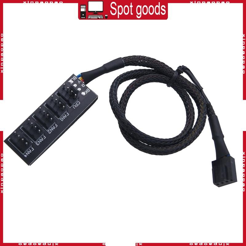 Xi PC Fan Adapter Hub พร้อมพอร์ตแยกการเชื่อมต่อ PWM 5 พอร์ตสําหรับการ ...