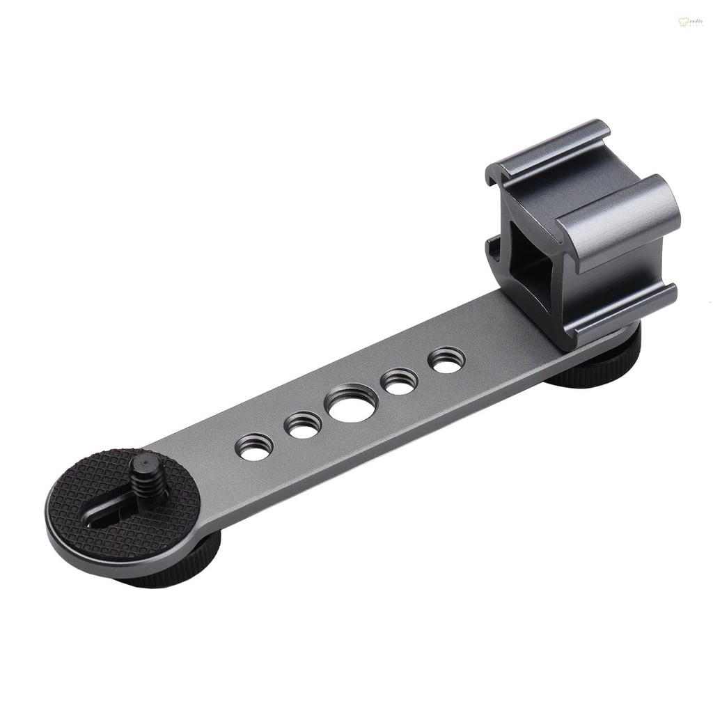 Triple Cold Shoe Mount Bracket Extension Bar พร้อม 1/4 นิ้ว & 3/8 นิ้ว ...