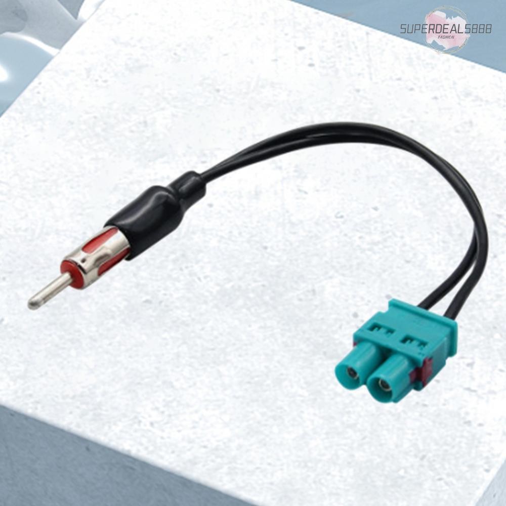 เสาอากาศสายวิทยุติดรถยนต์ Dual Fakra-Din Male Aerial สําหรับ VW RNS510 RCD510 Jetta ...