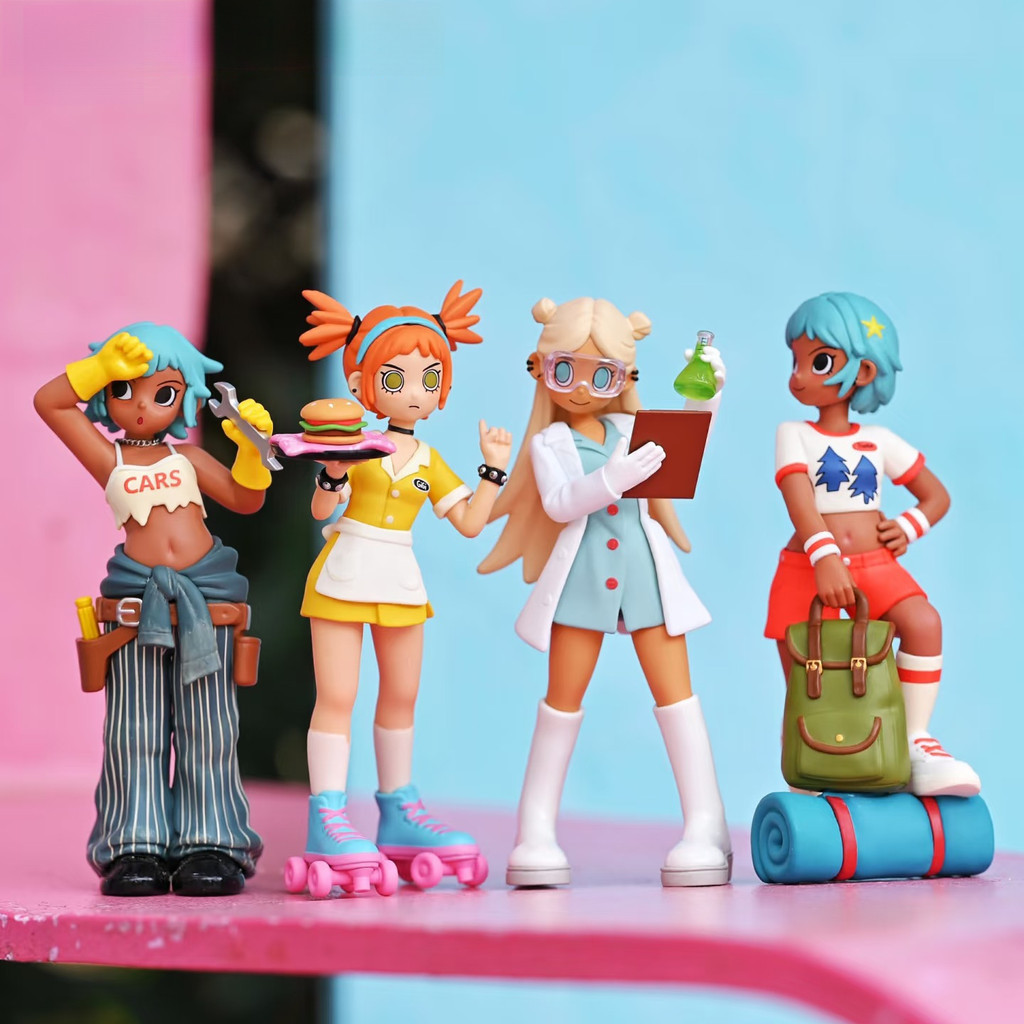 ของแท้ Popmart Peach Riot Rush Hour Series ของขวัญที่ยืนยันแล้ว ฟิกเกอร ...