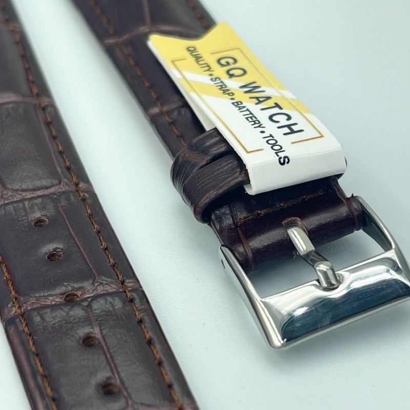 GQ Watch NEW Genius leather strap สายหนังลายจระเข้ ขนาดเล็ก ถึงใหญ่ ...