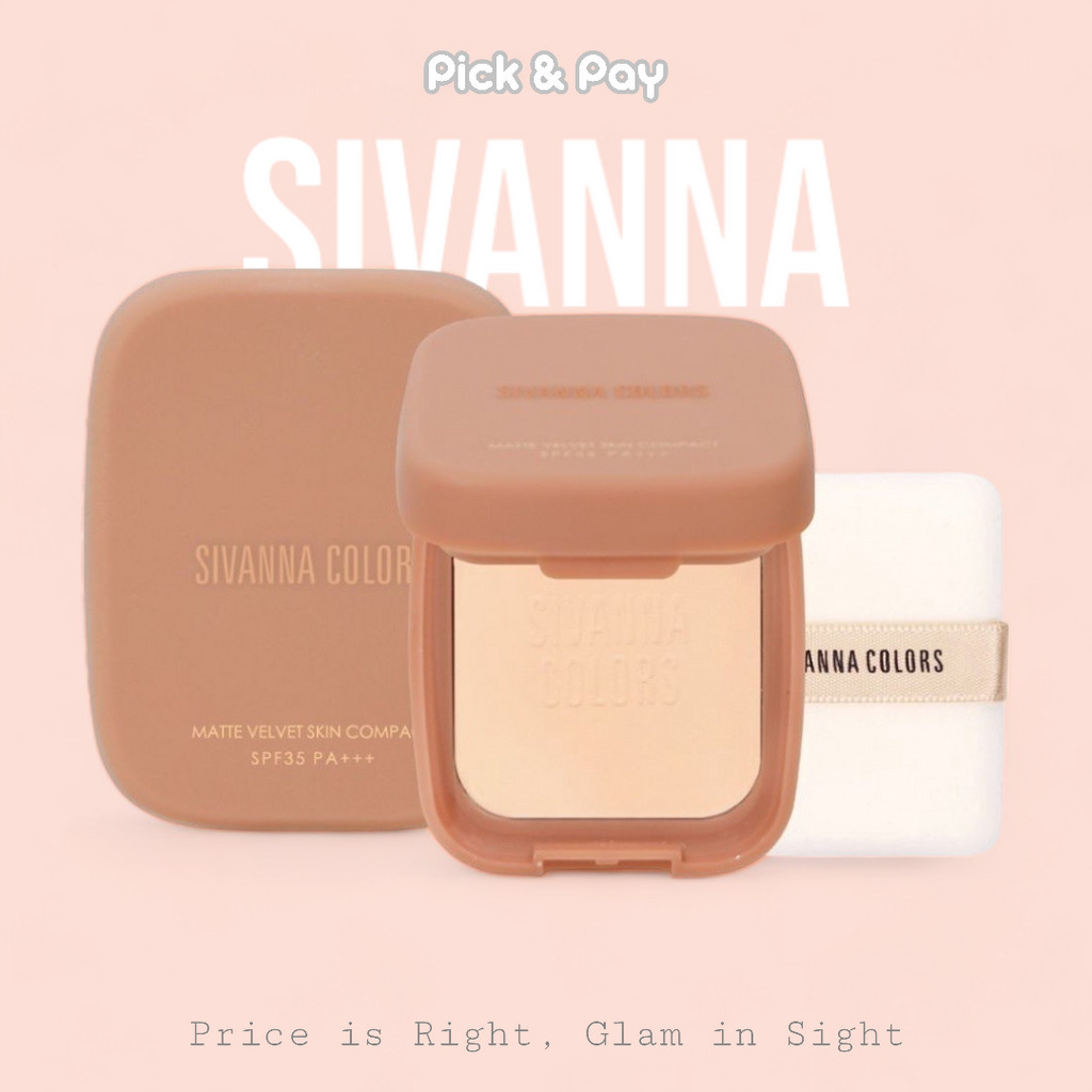 SIVANNA COLORS แป้งพัฟ ผสมรองพื้น MATTE VELVET SKIN COMPACT (HF127 ...
