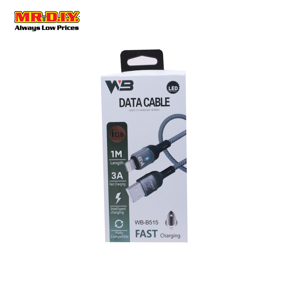 WB สายเคเบิ้ล USB ชาร์จไว 3.0A รุ่น WB-B515 ยาว 1 ม. | Shopee Thailand