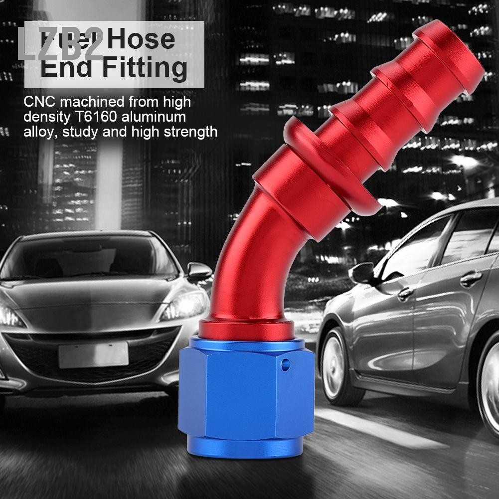 LZB2 AN10 ตรง 45 90 180 องศา Push On Twist Lock น้ำมันแก๊สท่อสายน้ำมันเชื้อเพลิง End ชาย Fitting ...