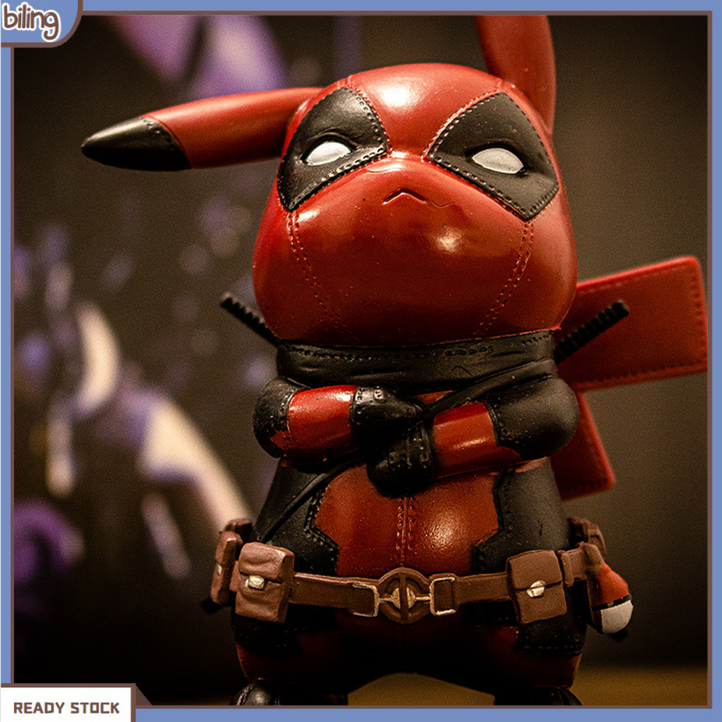 {biling} โมเดลของเล่น Cos Deadpool Pikachu ฟิกเกอร์แอคชั่นจําลอง PVC ...