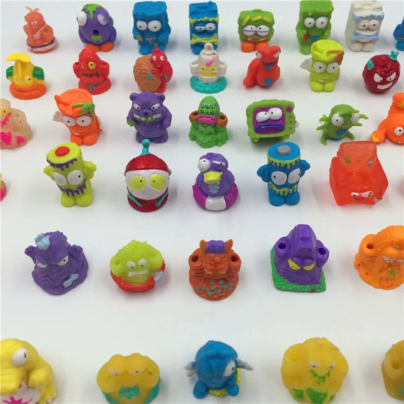100pcs/lot Trashs Mini Action Figure Model Packing Grossery Rotten Bin ...