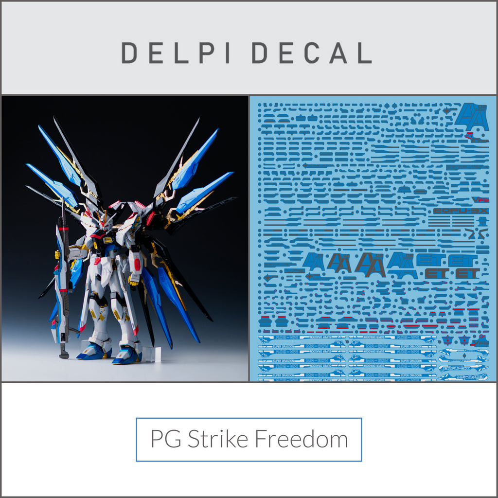 Delpi Water Decal (ดีคอลน้ำ) PG Strike Freedom Gundam | Shopee Thailand
