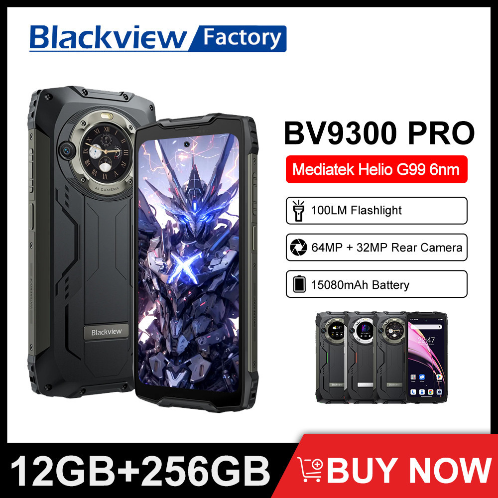Blackview BV9300 PRO แรมหน้าจอคู่ 8GB 12GB รอม 256GB Helio G99 กล้องแอน ...