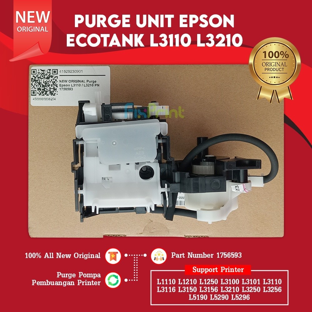 Purge Unit Epson EcoTank L1110 L1210 L1250 L1256 L3100 L3110 L3116 ...