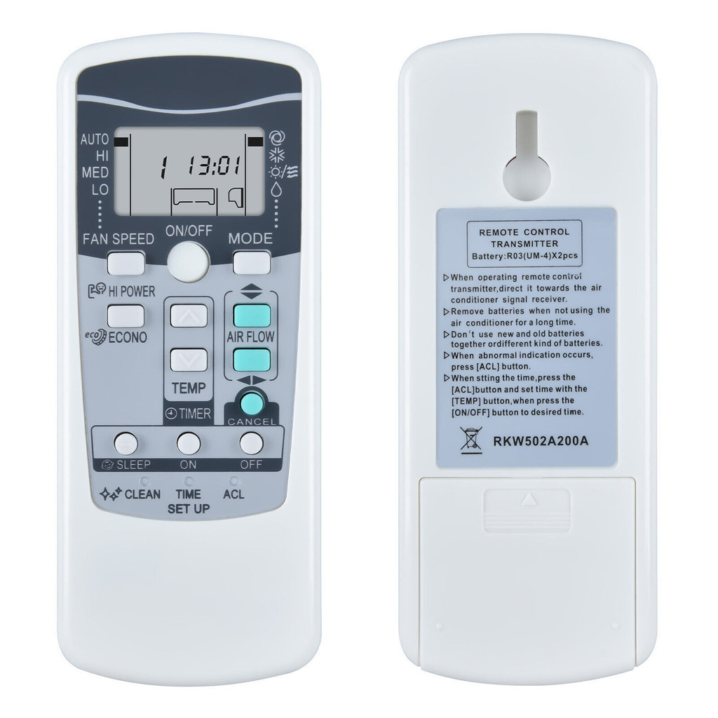 ใหม่ RKW502A200A สําหรับรีโมทคอนโทรลเครื่องปรับอากาศ Mitsubishi Heavy ...