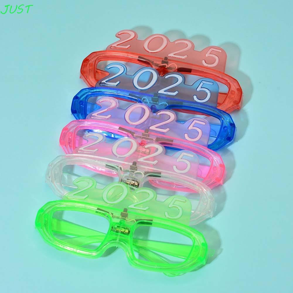 Just 2025 แว่นตาเรืองแสงสวัสดีปีใหม่, LED Glow Number Letter 2025 ...