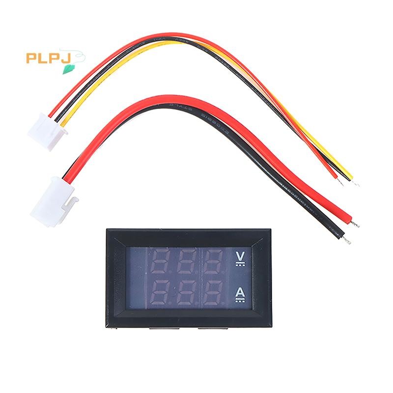 Plpj 0.28 "LED DC0-100V 10A โวลต์มิเตอร์แบบดิจิตอลแอมป์มิเตอร์ 2 In1 ...