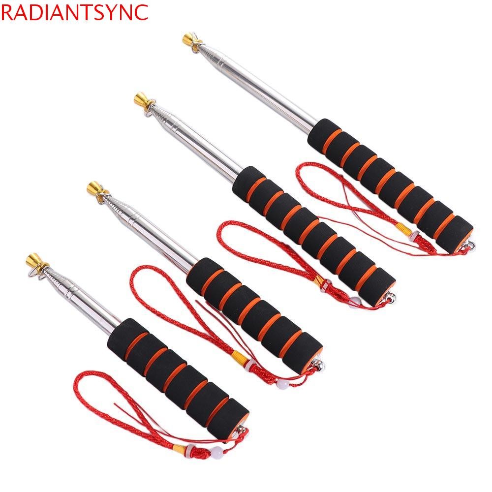 Radiantsync เสาธงแบบยืดไสลด์, มือถือฟองน้ําจับเสาธง, Tourist สแตนเลสแบบพกพาธงเสาแบนเนอร์กลางแจ้ง ...