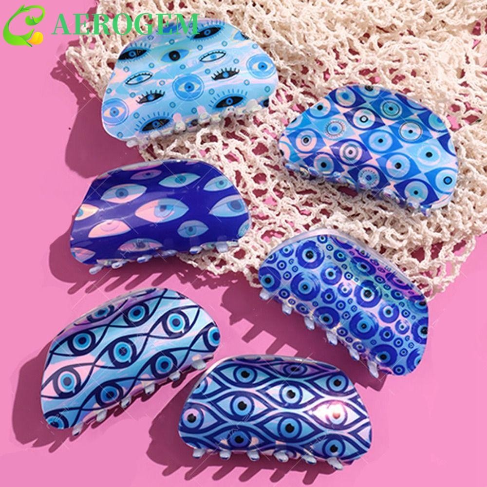 Aerogem คลิปฉลามตาปีศาจสีฟ้า, กิ๊บติดผมผู้ถือผมหางม้า Blue Demon Eye ...