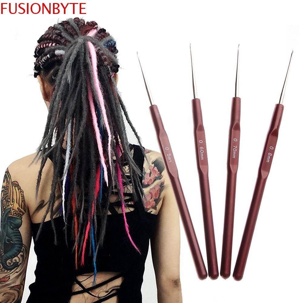 Fusionbyte ตะขอเข็ม, 0.5 มม.0.6 มม.0.7 มม.0.8 มม.พลาสติก Micro Hook, เย็บเครื่องมือผมขยายผมทอผ้า ...