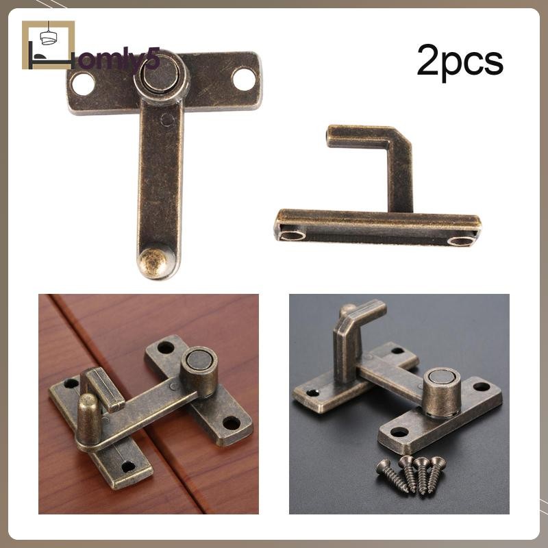 [Homyl5] Barn ล็อคประตูบานเลื่อน Retro Buckle Lock Flip Latch ฮาร์ดแวร์ ...