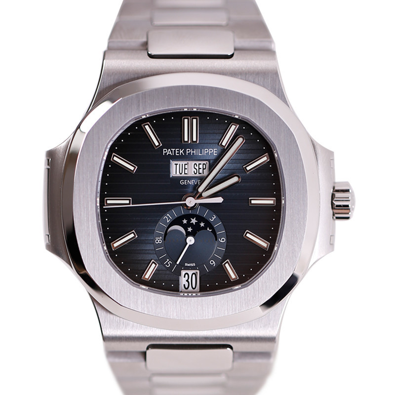 Patek Philippe PP Philippe Philippe Philippe Philippe Philippe Sports 5726A Steel King Blue Disc ...