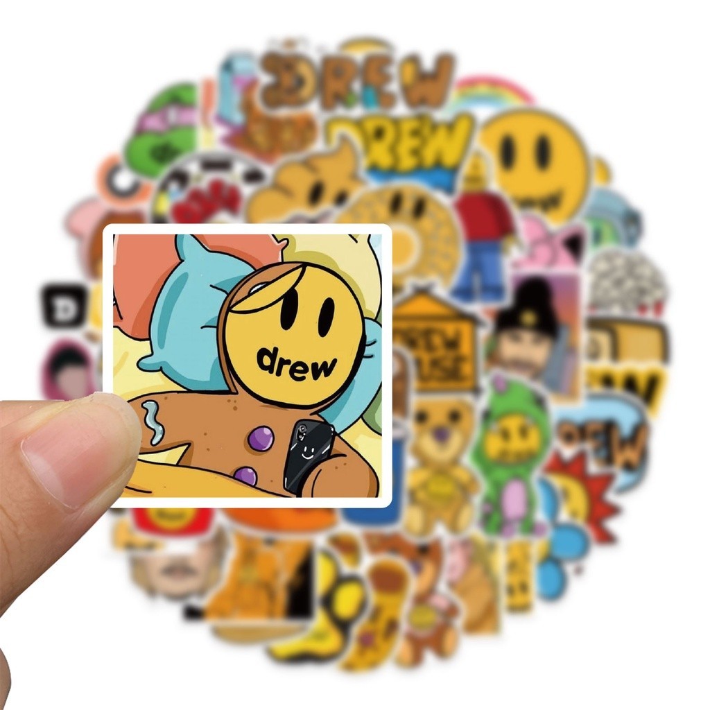 💥พร้อมส่ง💥Camping Drew House INS สติกเกอร์ Justin Bieber Sticker แบรนด์ ...