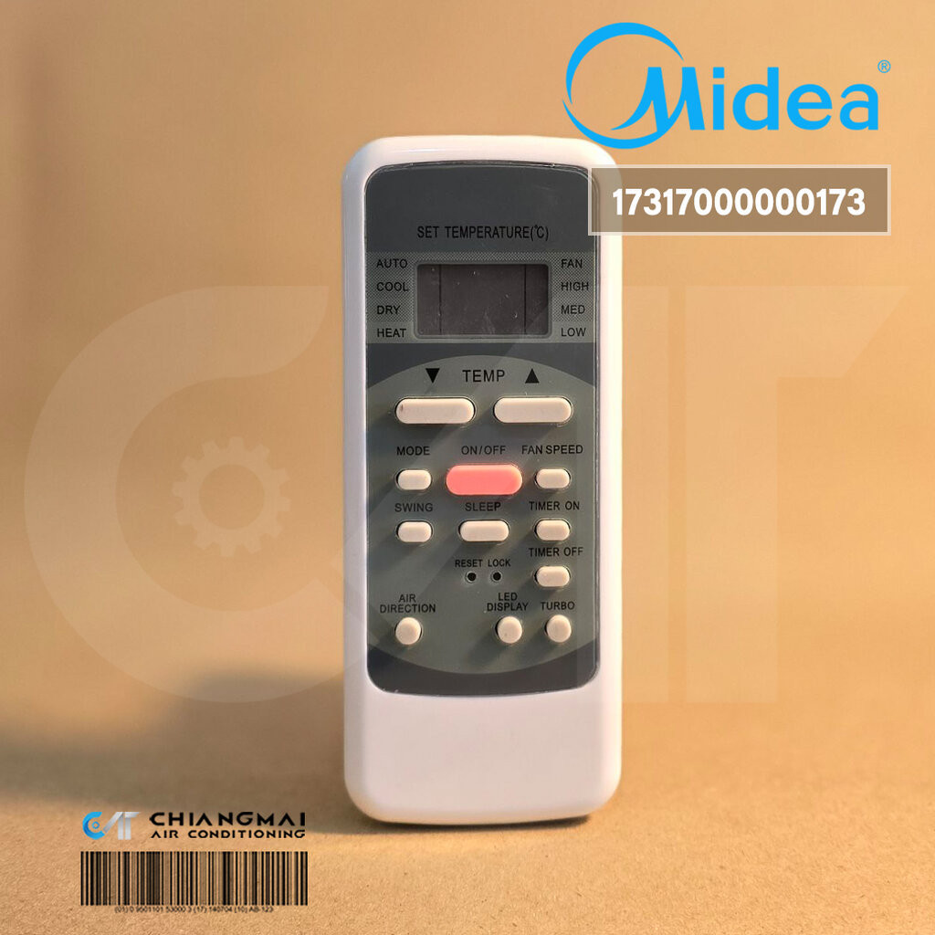 17317000000173 รีโมทแอร์ Midea (Remote controller R51M/E) รีโมทแอร์ไมเ ...