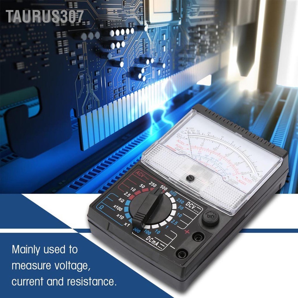 Taurus307 Analog Pointer Multimeter Multitester AC DC แรงดันไฟฟ้า ...