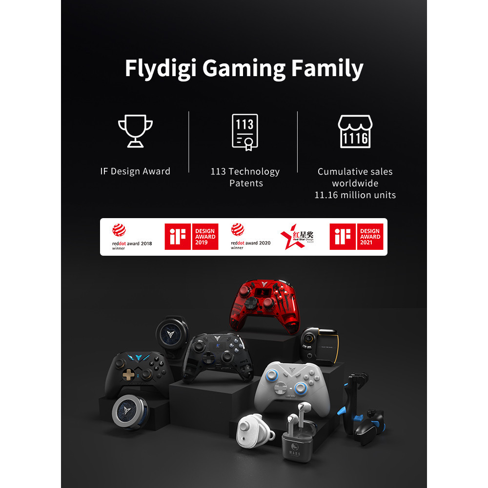 จอยเล่นเกมส์ (ประกันศูนย์1ปี) จอยเกม Flydigi Vader 3 Pro Multi-Platform Controller ปุ่ม Micro ...