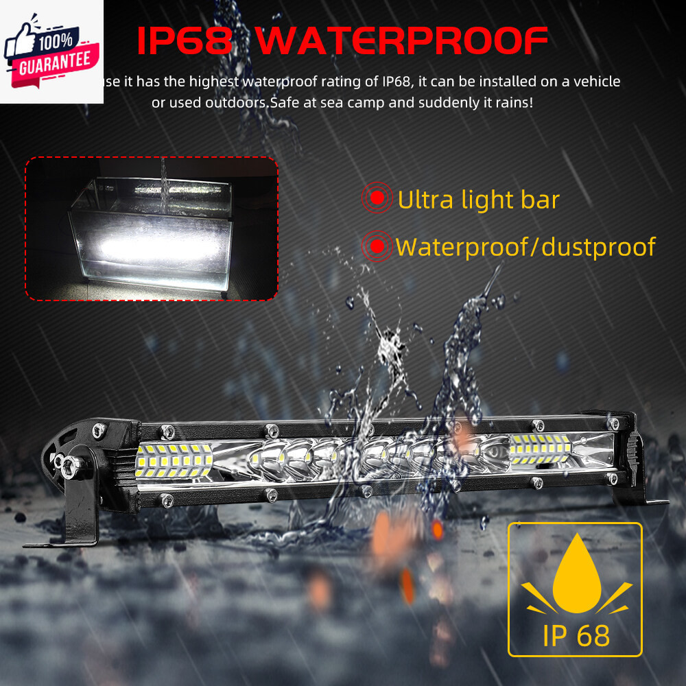 Slim inch Led Light Bar 24v led light 4x4 Offroad For Trucks ATV UAZ ...