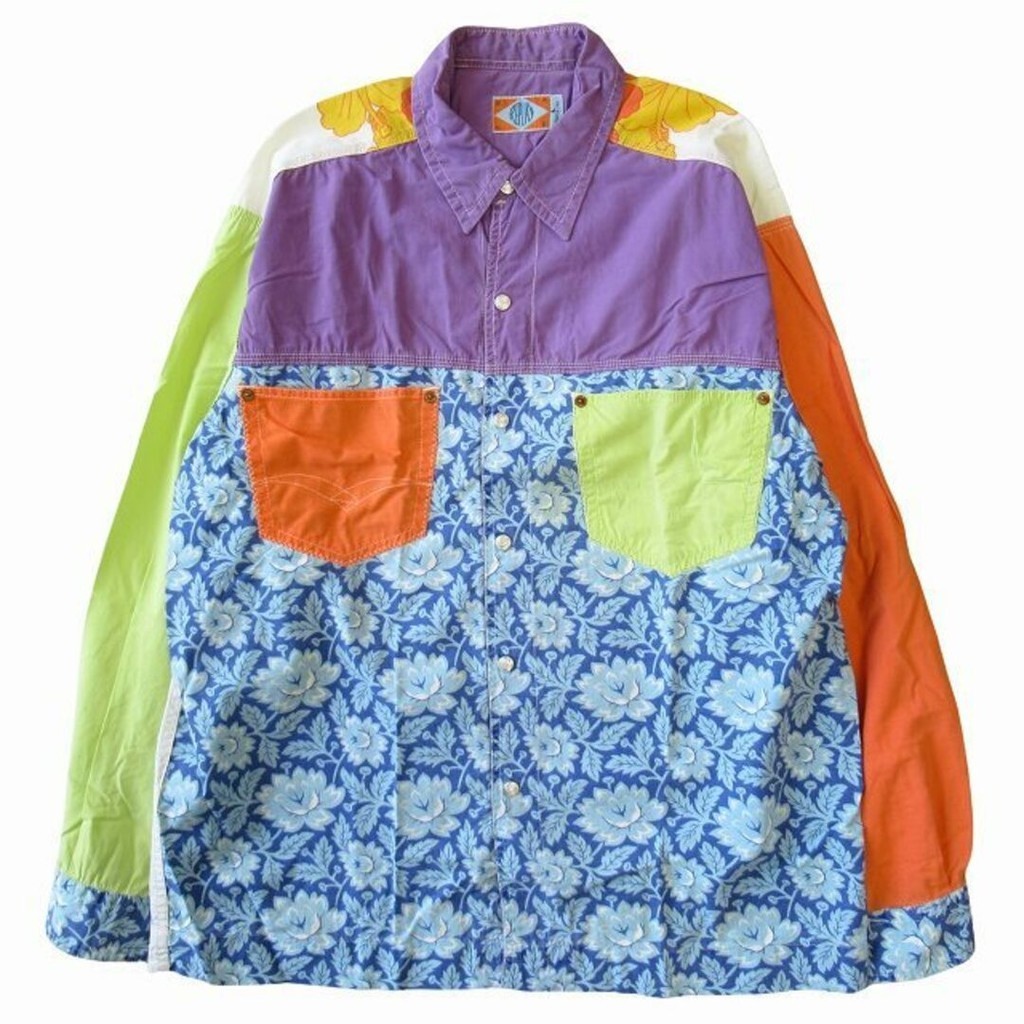 Replay Vintage REPLAY Switch Shirt Cut & Sewn Long Sleeve Floral ...