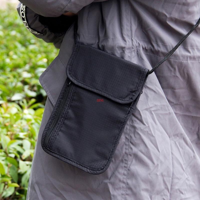Seng Blocking Neck Pouches Phone Bag for Men and Women Card Holder ...