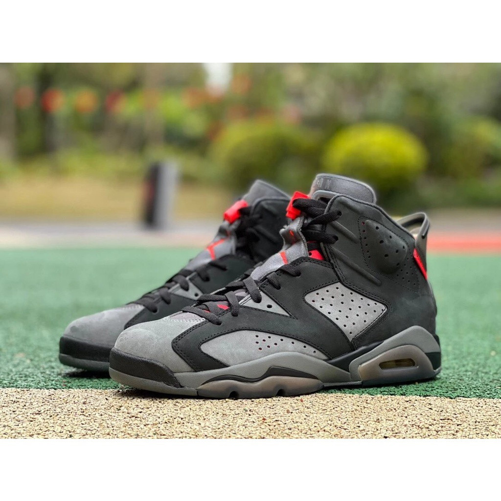 รองเท้าบาสเก็ตบอลผู้ชาย Air Jordan 6 รุ่นที่ 6 AJ6 สีดำเทา | Shopee Thailand