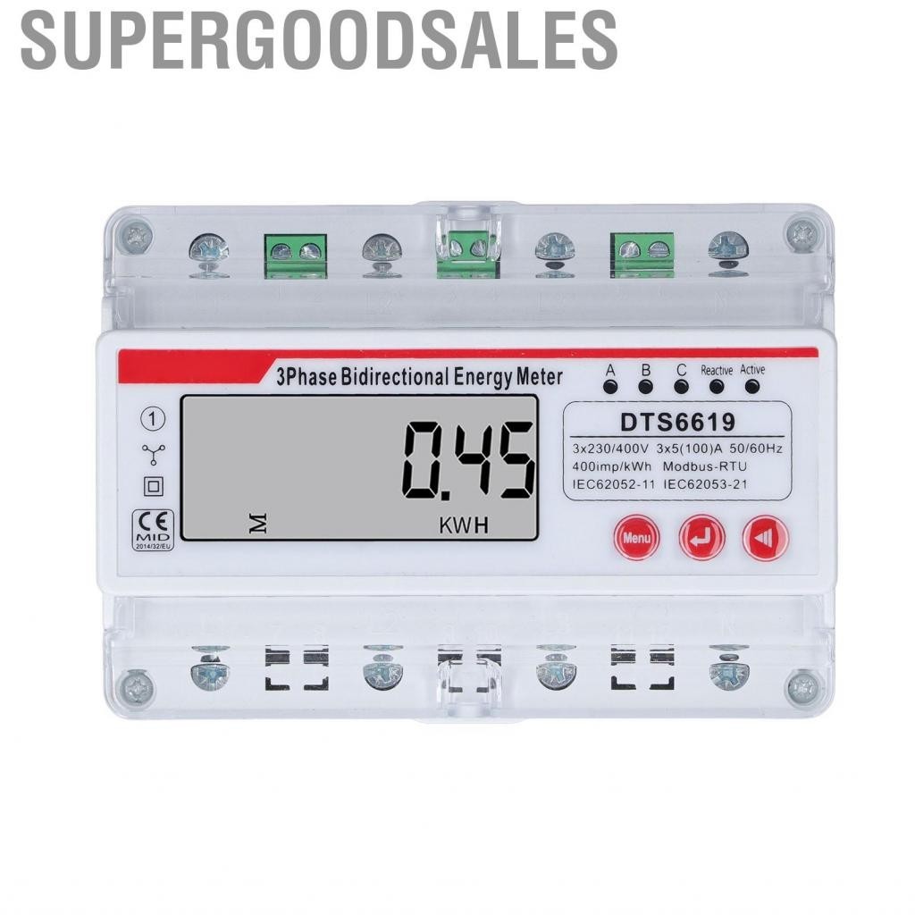 Supergoodsales Electric Power Meter Bidirectional Electricity 3 X 230 ...