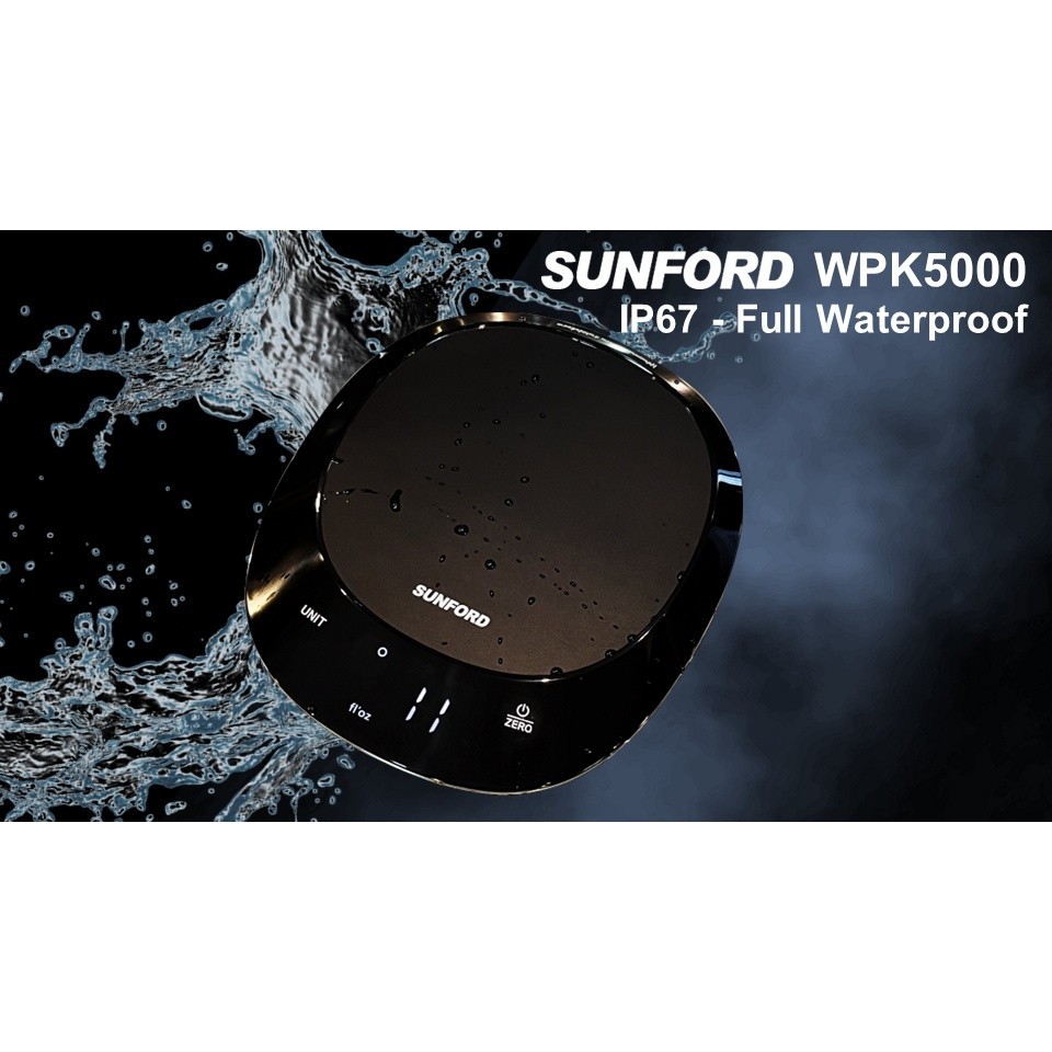 กิโลดิจิตอล SUNFORD WPK5000 เครื่องชั่งดิจิตอล กันน้ำ 100% IP67 ขนาด 5 กิโลกรัม ละเอียด 1 กรัม ...
