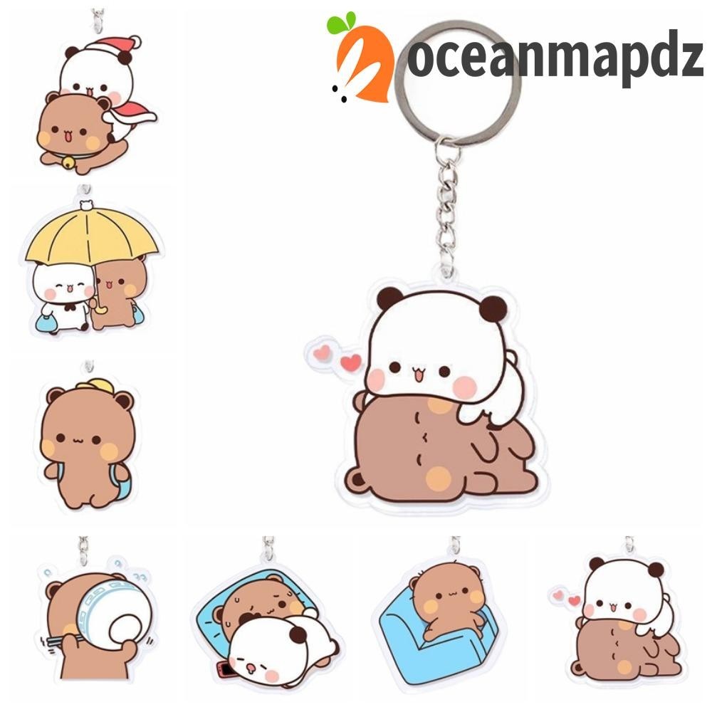Oceanmapdz Bubu Dudu Panda Bear พวงกุญแจ สัตว์หวาน น่ารักมาก พวงกุญแจคู่รัก สวยหรู การ์ตูนน่ารัก ...