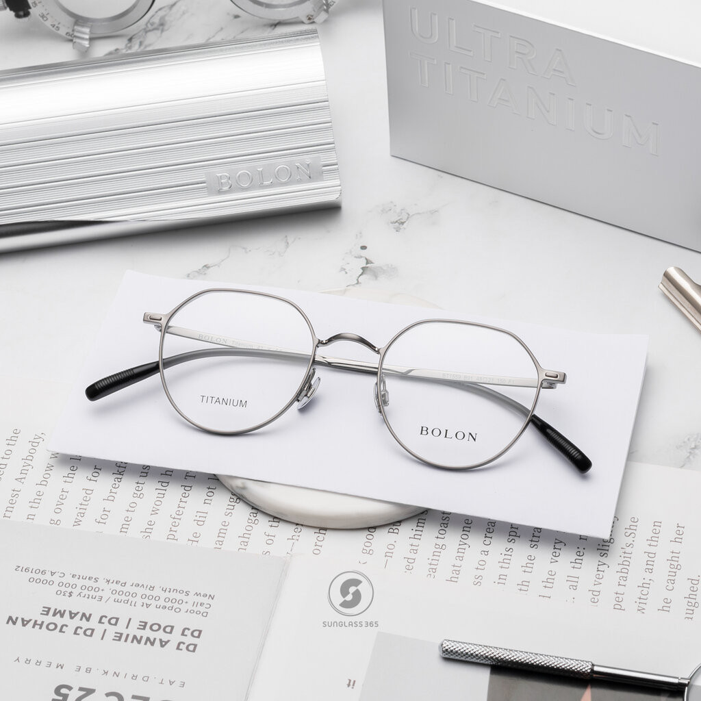 แว่นสายตา BOLON รุ่น Meridian BT1559 B91 Brushed Gunmetal | Shopee Thailand