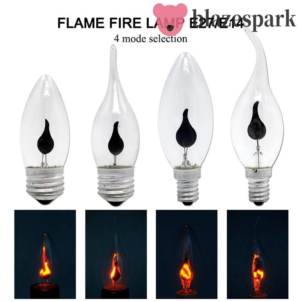 Blazespark หลอดไฟ LED Edison Creative Home Flame Effect ไฟท้ายเทียนทังสเตนลวดไฟกลางคืน | Shopee ...