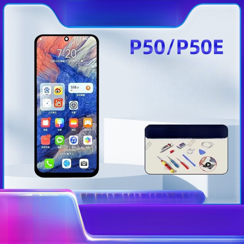 ใช้ได้กับ Huawei P50/P50E ชุดจอใหม่ FHD หน้าจอภายในและภายนอก | Shopee Thailand