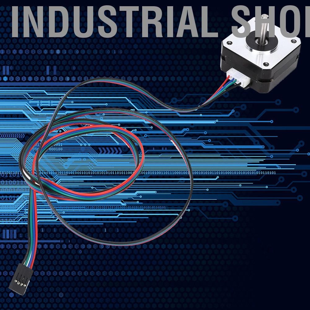 Industrial Shop NEMA 17 Stepper Motor 2 เฟส 1.8 ° DC 4.1V เหมาะสำหรับ ...