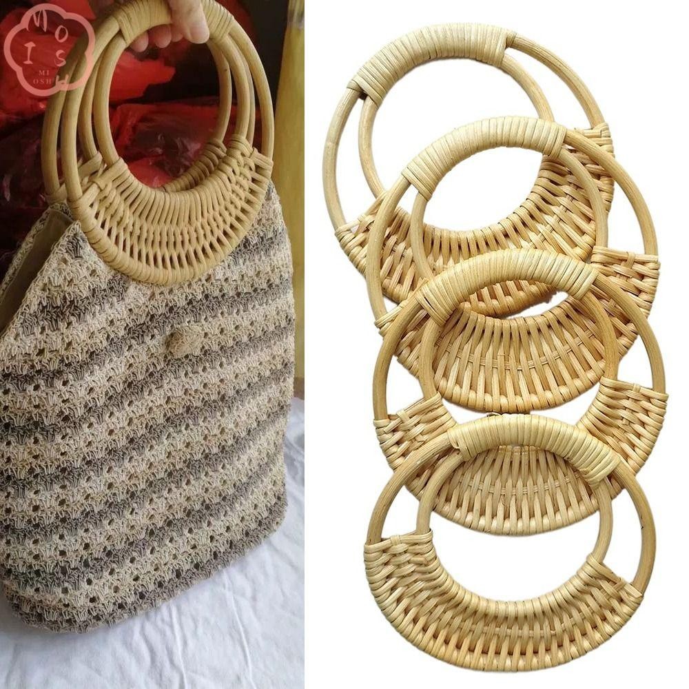 Mioshop เปลี่ยนที่จับกระเป๋า, ที่จับกระเป๋าฟาง, กระเป๋า DIY กระเป๋าถือจับกระเป๋า | Shopee Thailand