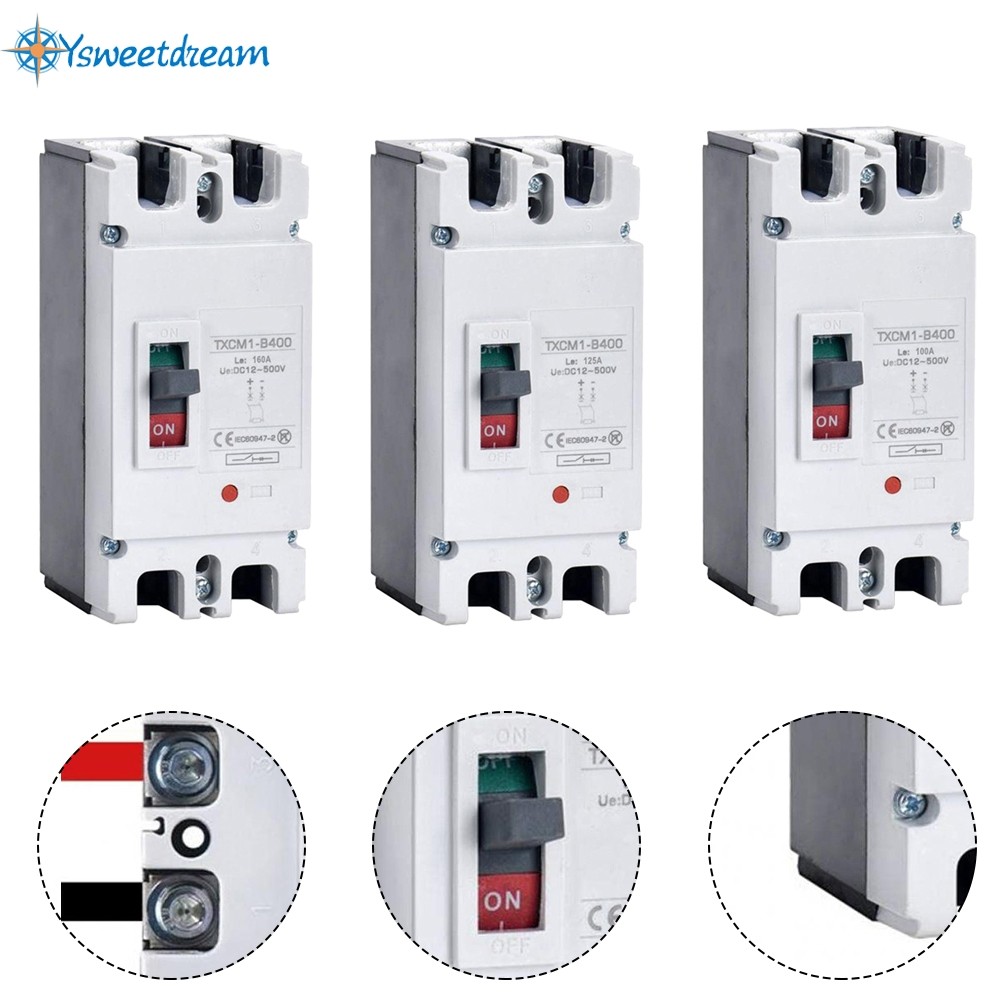 Dc Circuit Breaker 2P DC Circuit Breaker MCCB Solar Battery PV [ ysweetdream ] | Shopee Thailand
