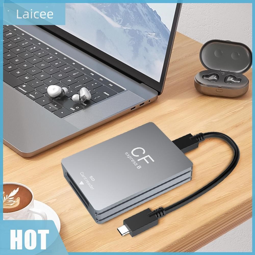[Laicee.th] 2 in 1 อะแดปเตอร์การ์ดรีดเดอร์ CFexpress Type B SD USB 3.2 10Gbps สําหรับ SLR ...