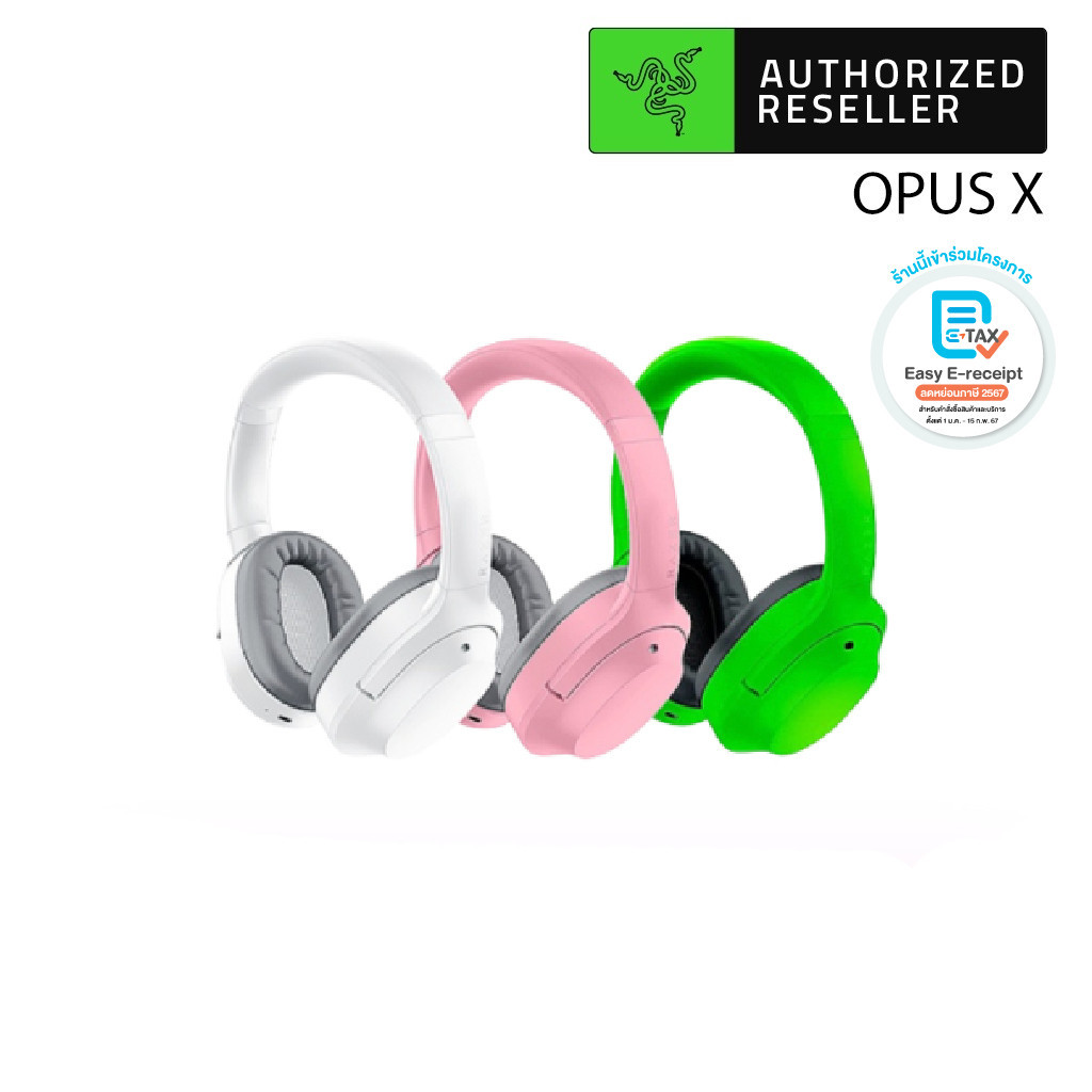 Razer Opus X Wireless Low Latency Headset Active Noise Cancellation ...