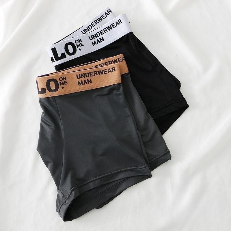 #143 กางเกงในผู้ชายขาสั้น กางเกงในบ็อกเซอร์ Boxer เนื้อผ้านิ่ม สวมใส่สบาย ระบายอากาศได้ดี Size L ...