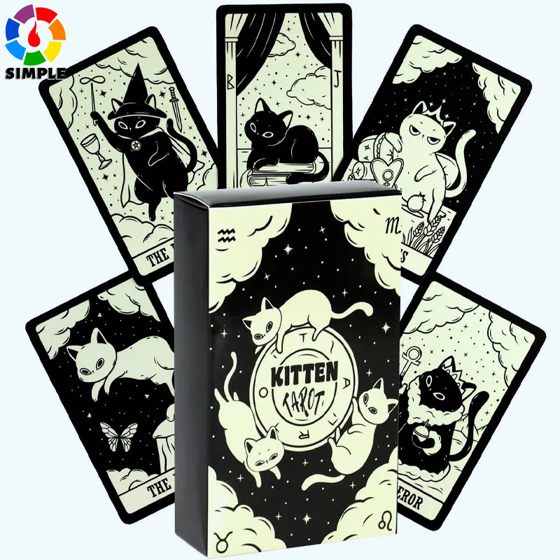 Kitten Tarot Deck 78 Cute Tarot Cards for Beginners Rider-waite Tarot ...